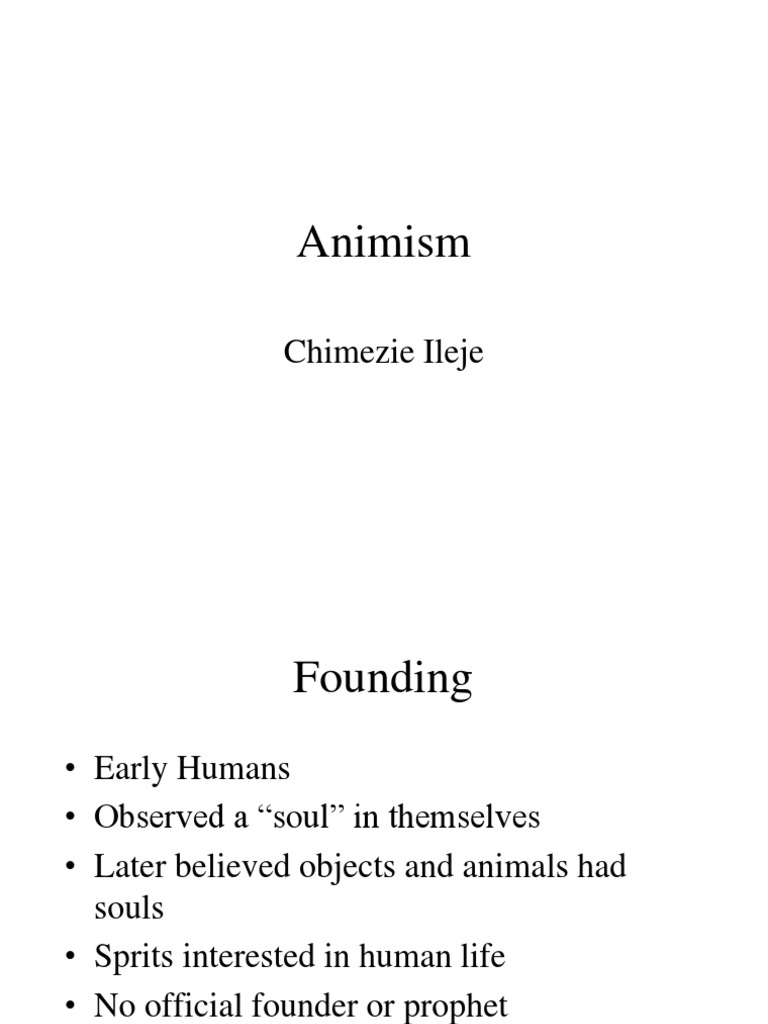 Animism | PDF | Sacred | Soul