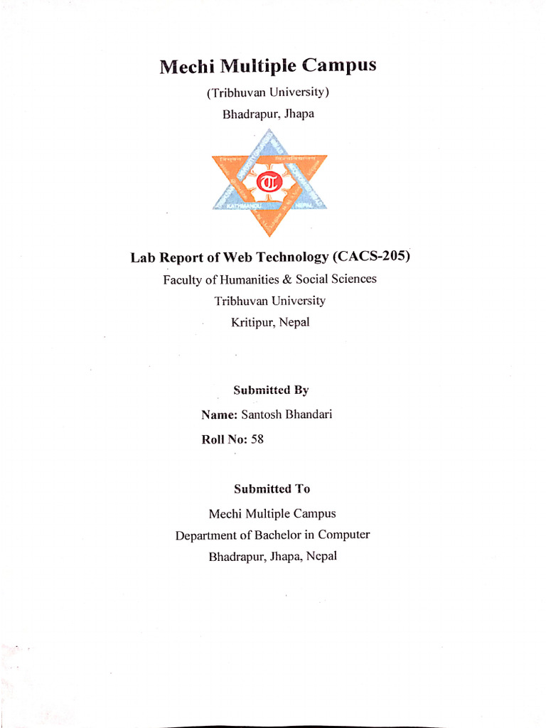 Web Technology LabSheet | PDF