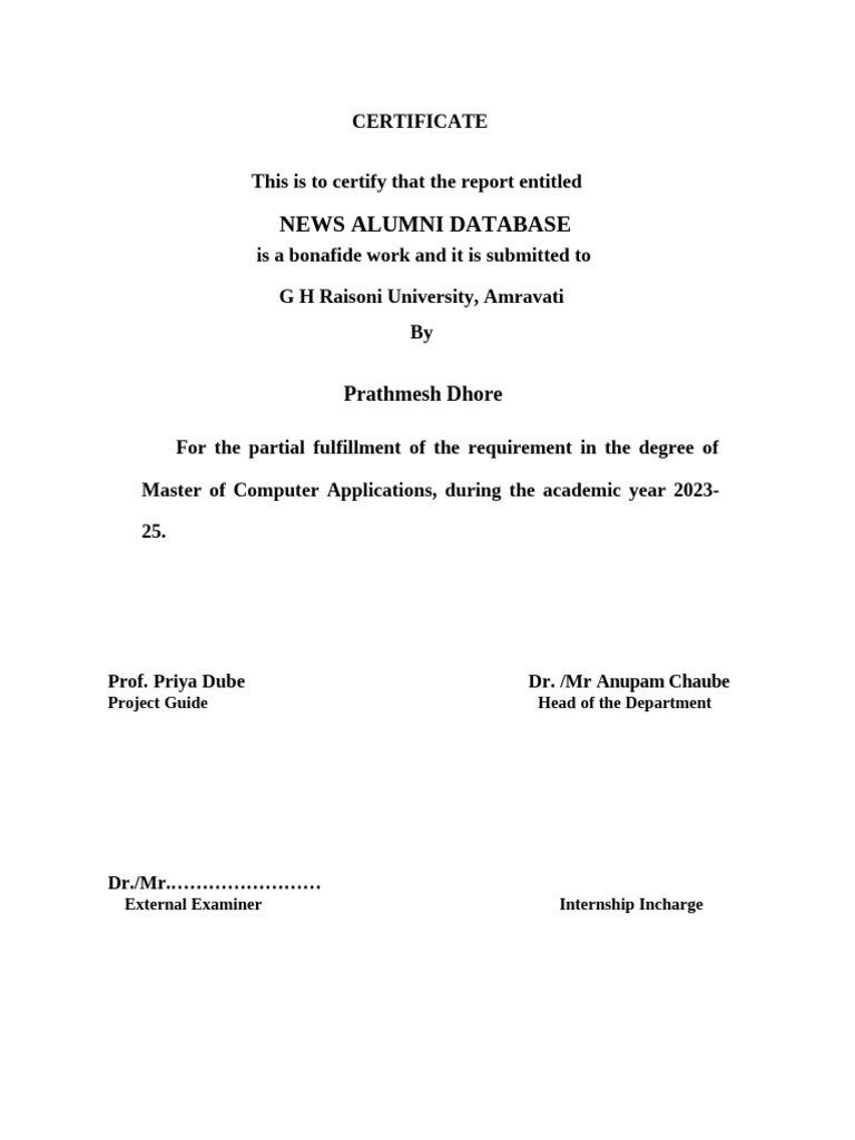 Certificate | PDF