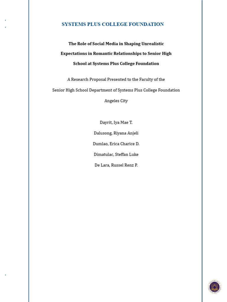 Social Media's Impact on Teen Romance | PDF | Psychological Resilience ...
