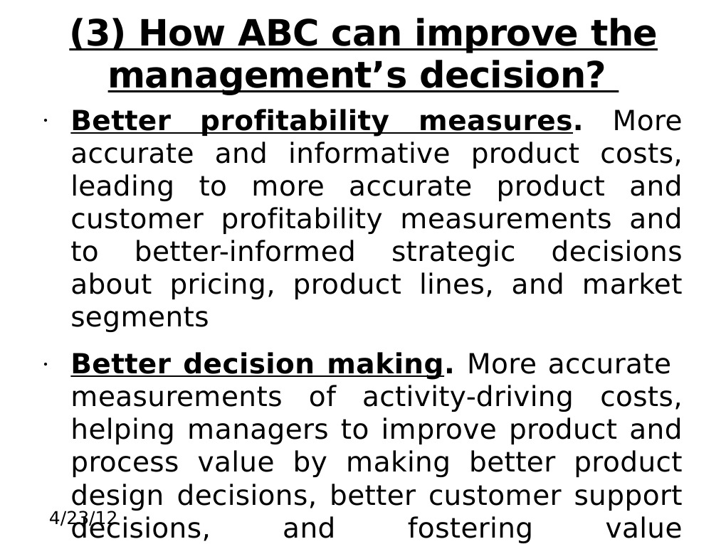 Enhancing Profitability with ABC Methods | PDF