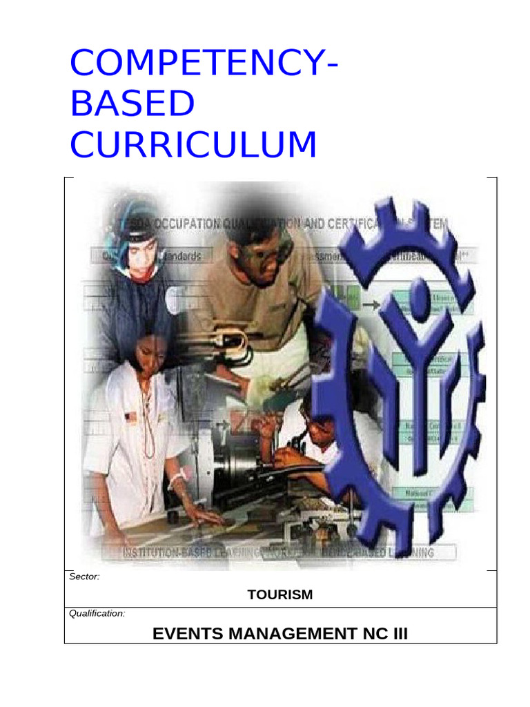 Events Management NC III Curriculum Guide | PDF | Methodology | Learning