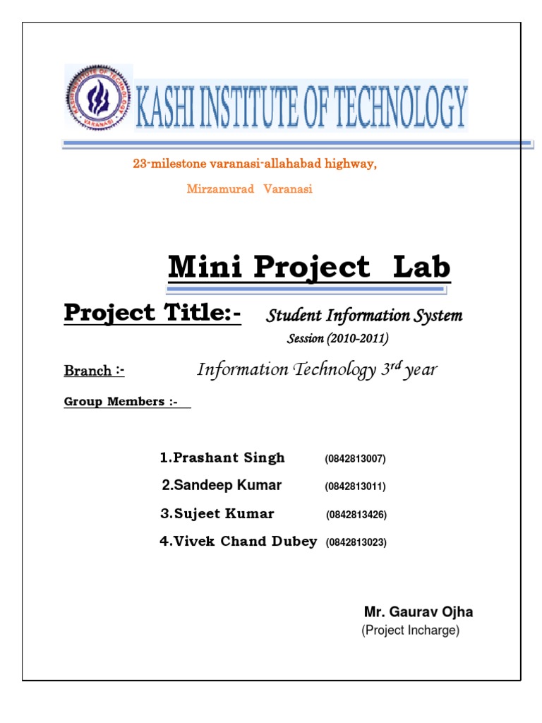 Student Database Management System | PDF | Feasibility Study ...