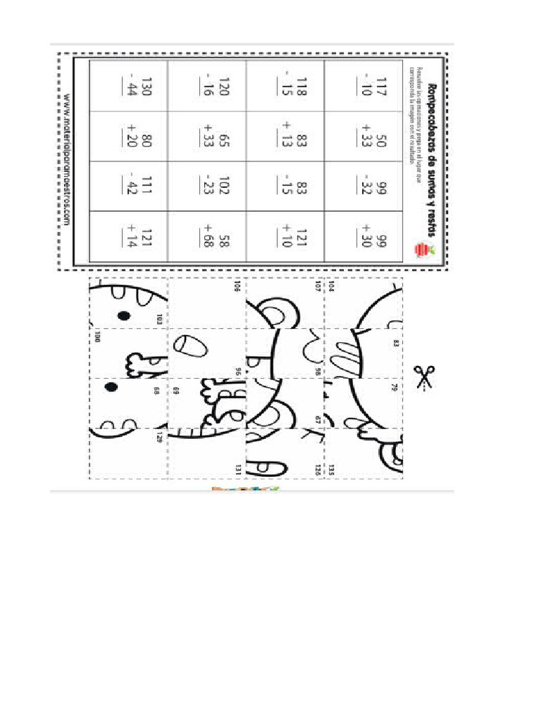 rompecabezas de sumas | PDF