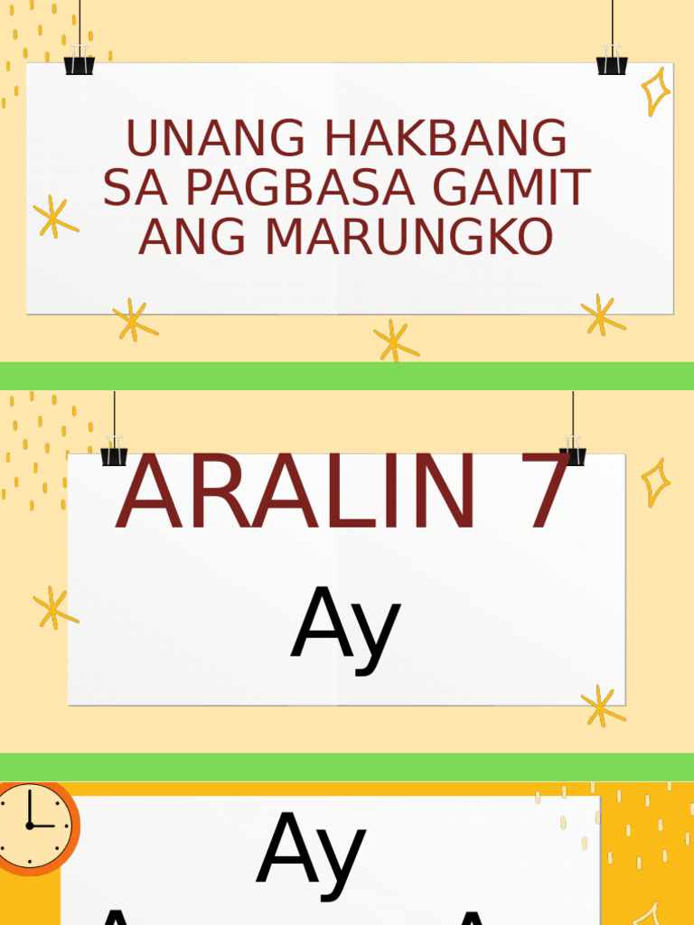 MARUNGKO Aralin 7-17 | PDF
