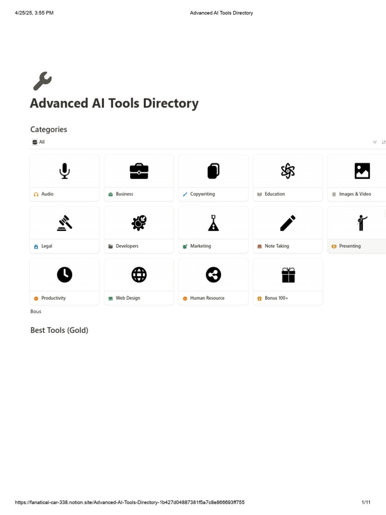Goseboze AI Tools Directory | PDF | Artificial Intelligence ...