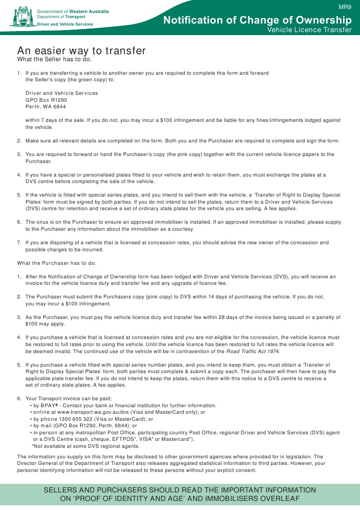 LBU F VL MR9 Vehicle Transfer | PDF | Identity Document | Vehicle ...