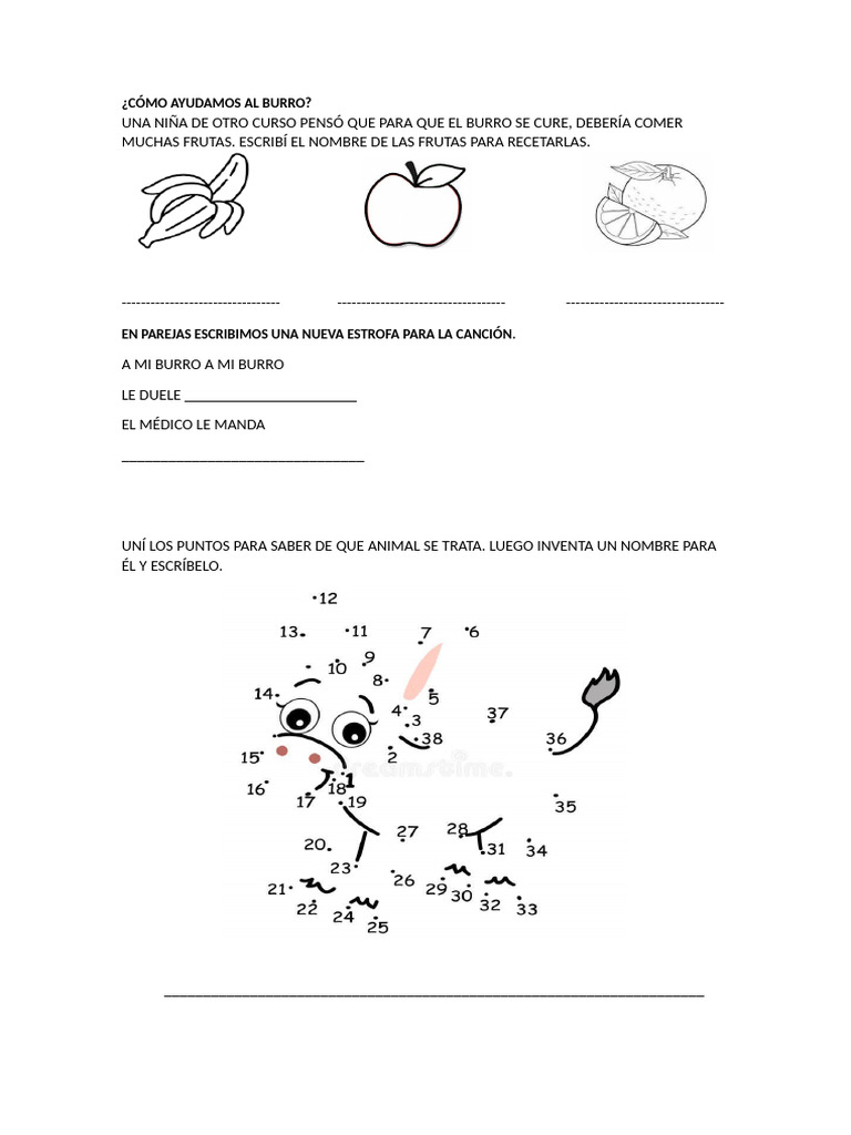 A Mi Burro Actividades | PDF