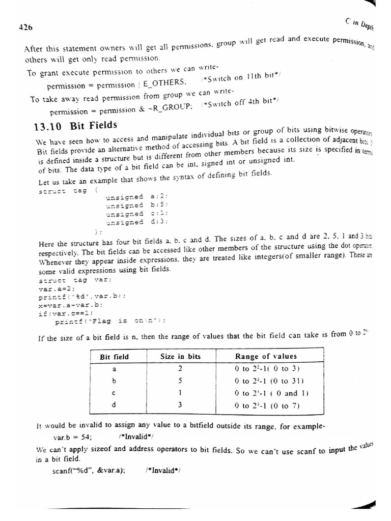 Bit Fields | PDF