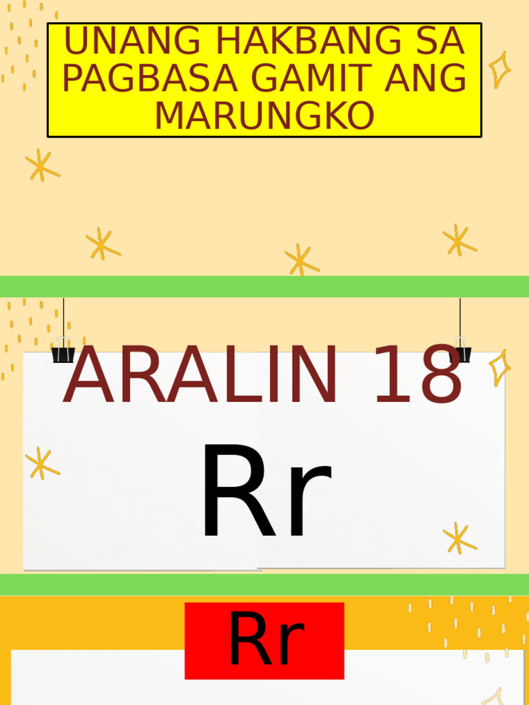 MARUNGKO Aralin 18-27 | PDF