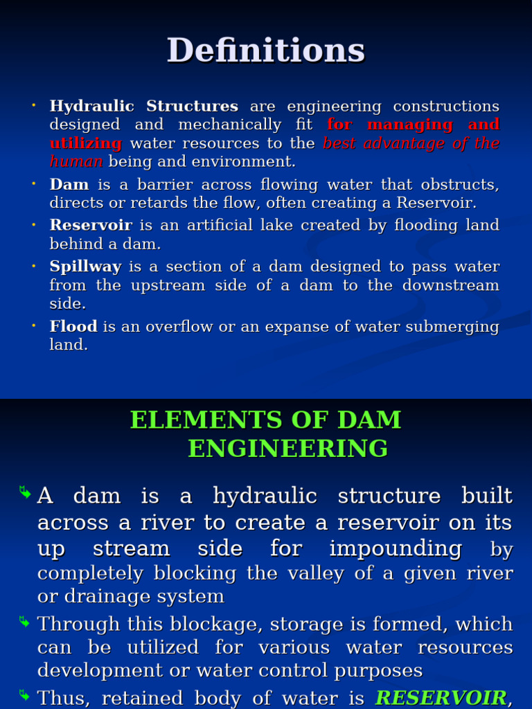 Chapter 01 Introduction | PDF | Dam | Reservoir