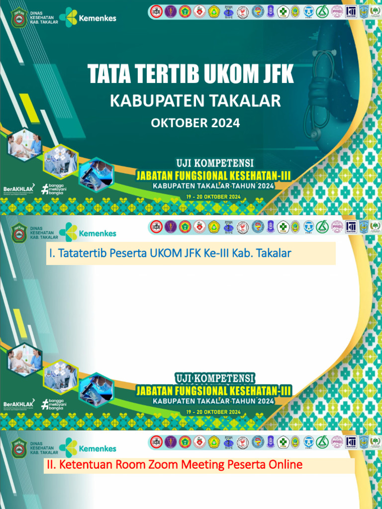 Tata Tertib Ukom Jfk-III Takalar | PDF