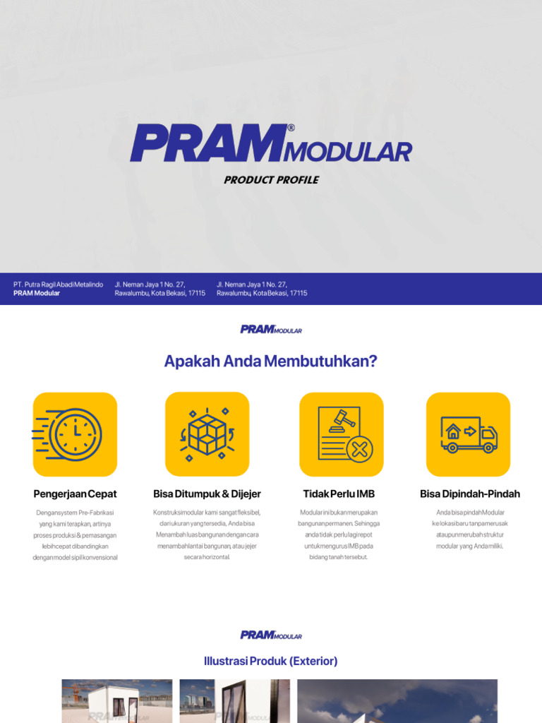 PRAM Modular - Product Profile | PDF