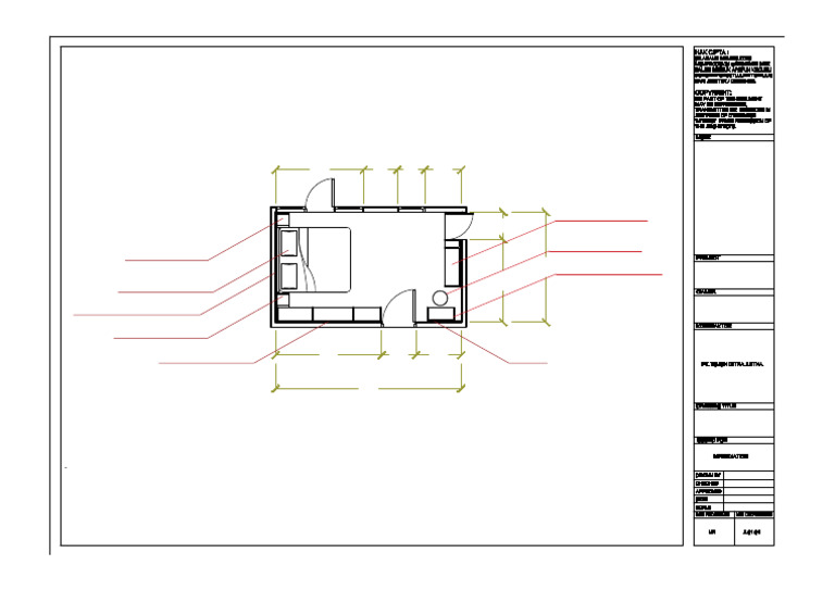 2013 Cad Layout Kamar-Model | PDF