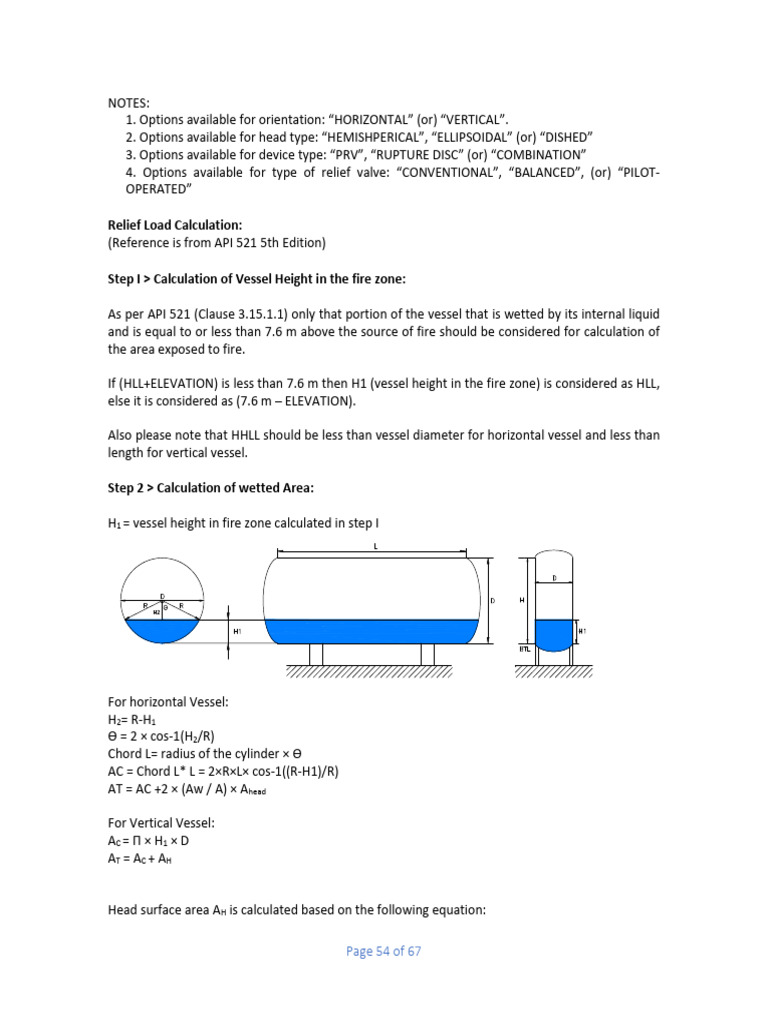 Relief Load Calculation | PDF | Sphere | Applied And Interdisciplinary ...