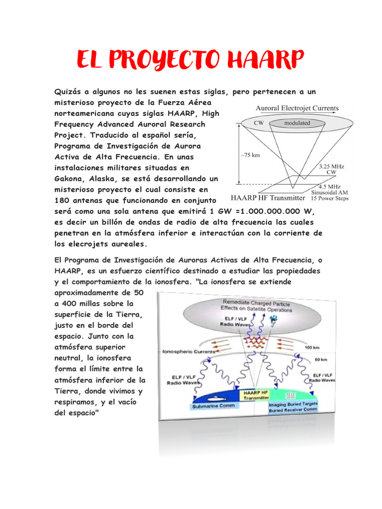 El Proyecto Haarp | PDF