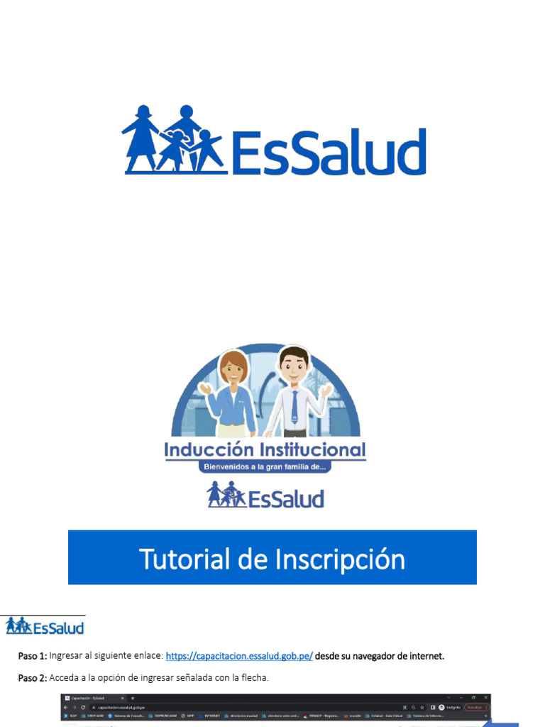 TUTORIAL INDUCCION DE PERSONAL 2022 - Estudiante - v2 | PDF