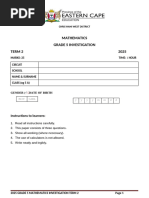 GRADE 1 Term 4 2023 Mathematics Assessment New | PDF | Mathematics