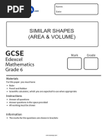 Area and Volume of Similar Shapes | PDF | Area | Volume