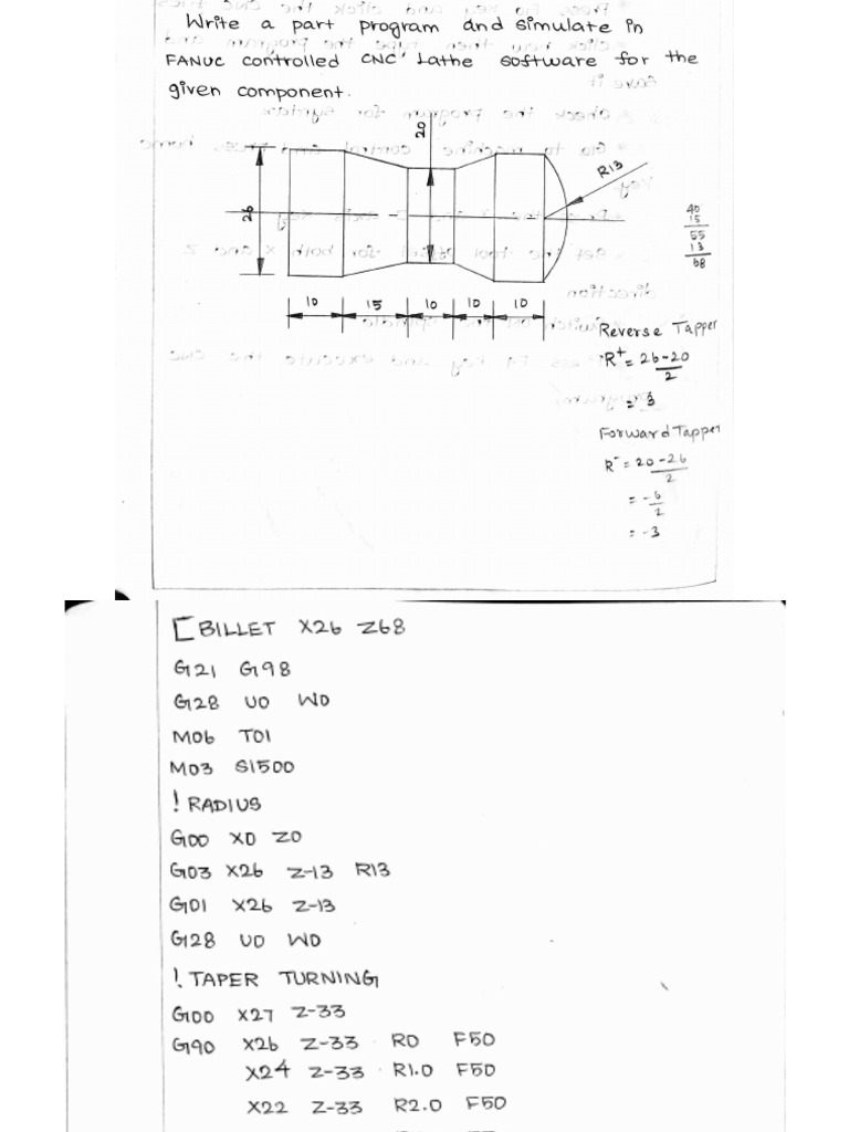 Cam Practice Program 3 | PDF