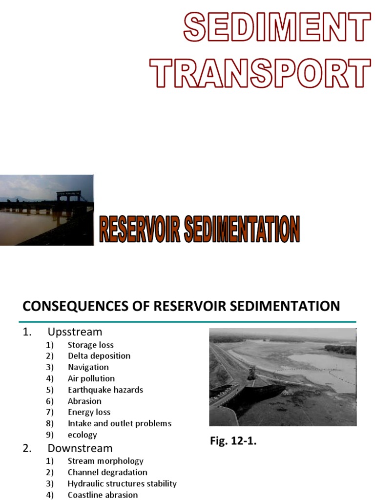 07 Reservoir Sedimentation | PDF | Deposition (Geology) | Flood