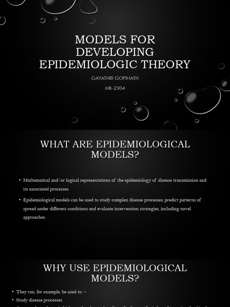 Models For Developing Epidemiologic Theory | PDF | Epidemiology | Causality