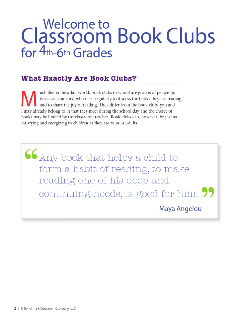 Book Clubs | PDF | Reading Comprehension | Teachers