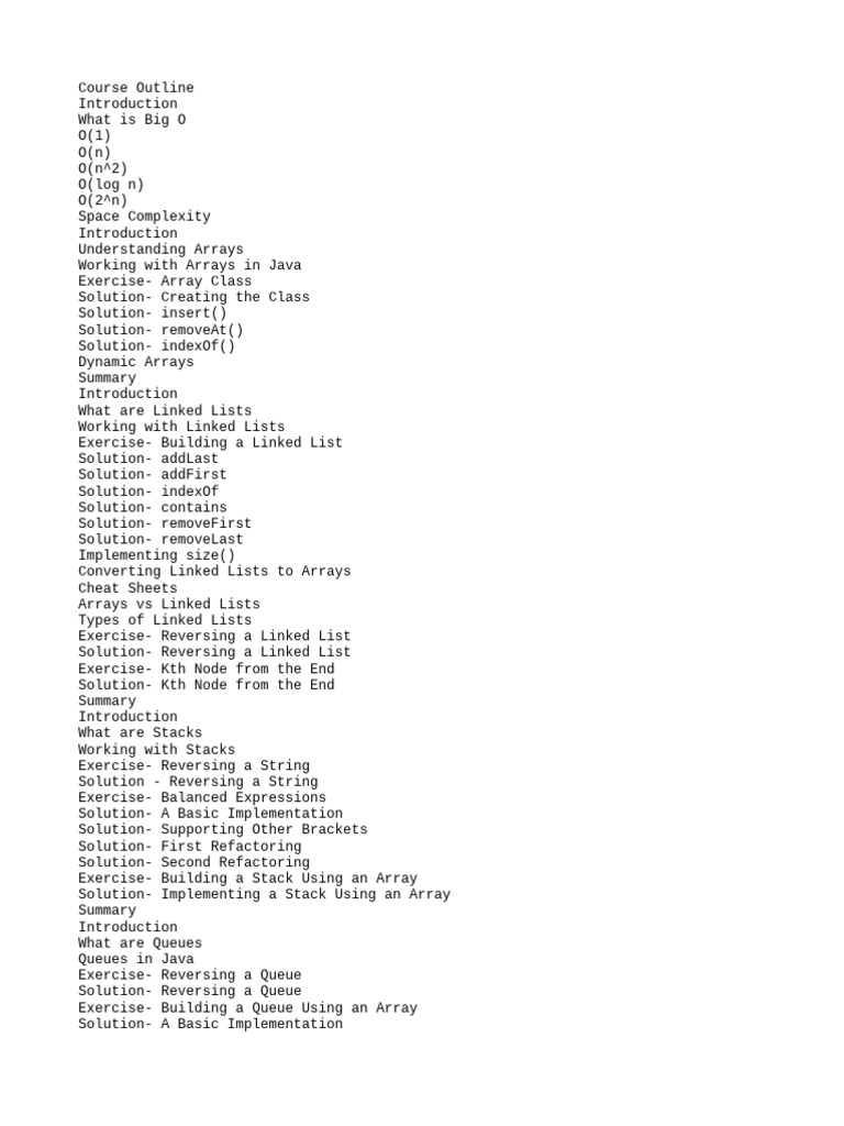 Data Structures Algorithms Part 1 | PDF