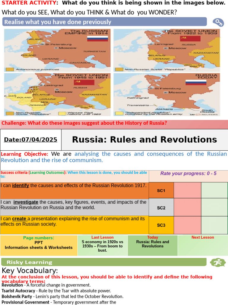 Causes of the Russian Revolution 1917 | PDF | Russian Revolution ...