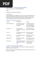 Wgu d773 Task 2 Ethics and Artificial Intelligence With Complete ...