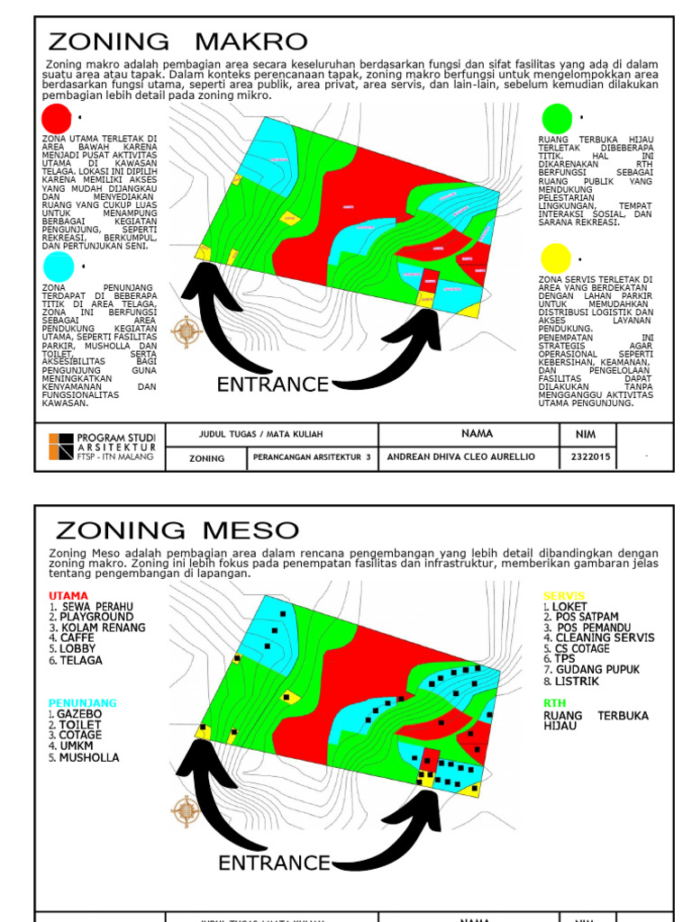 Zoning Makro dalam Perencanaan Tapak | PDF