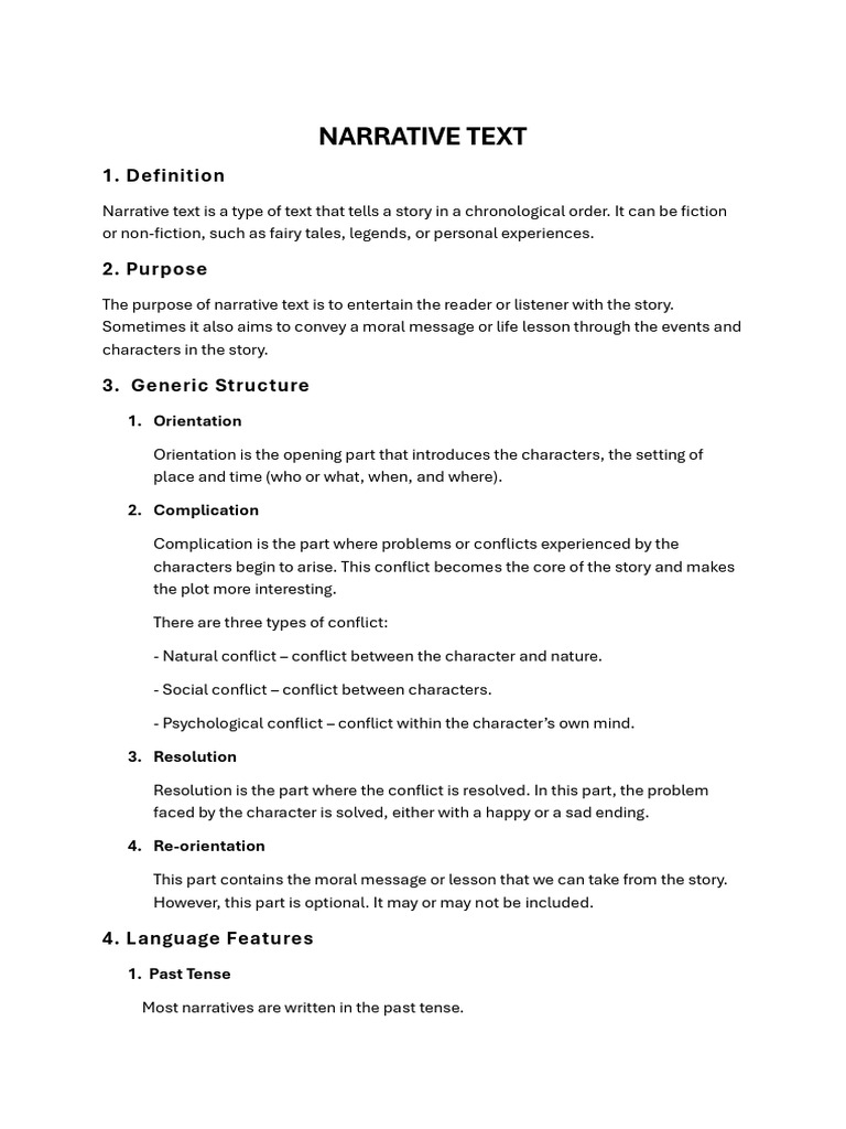 Understanding Narrative Text Structure | PDF | Narrative | Grammatical ...