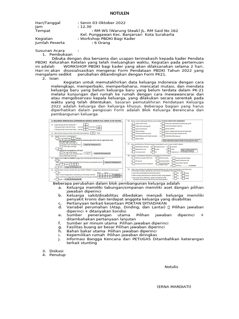 Notulen Ketelan | PDF