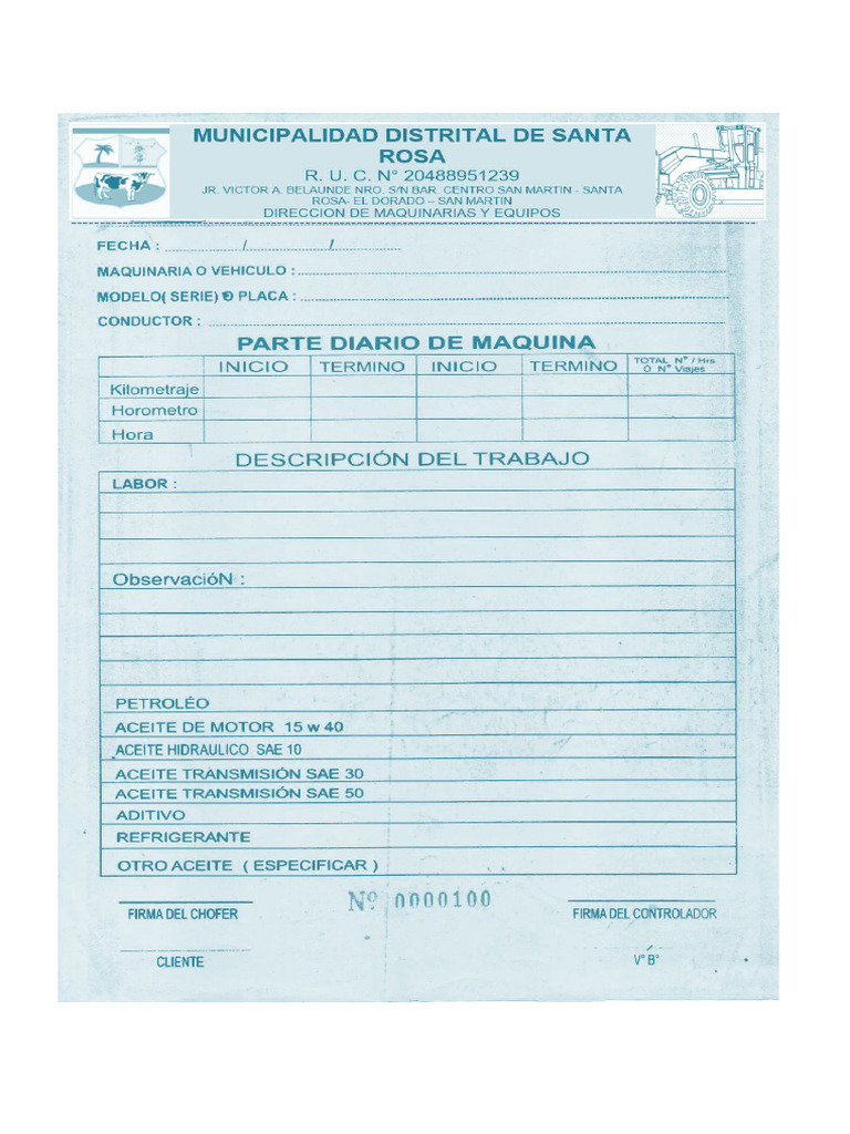Parte Diario | PDF