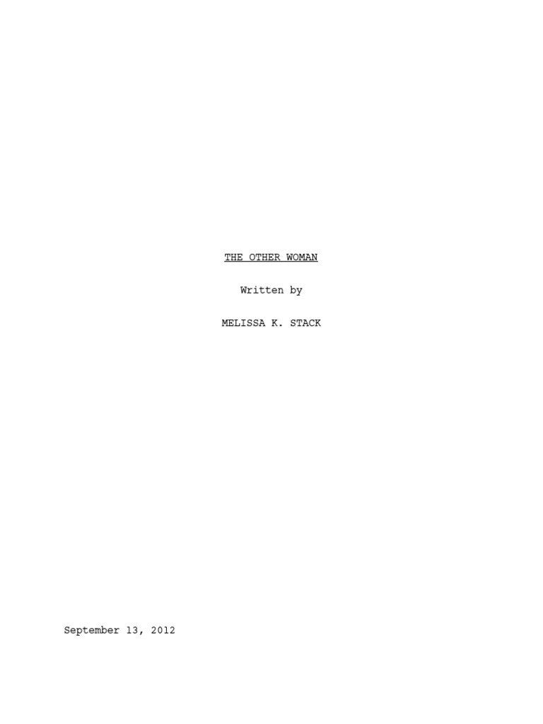 The Other Woman: A Night to Remember | PDF