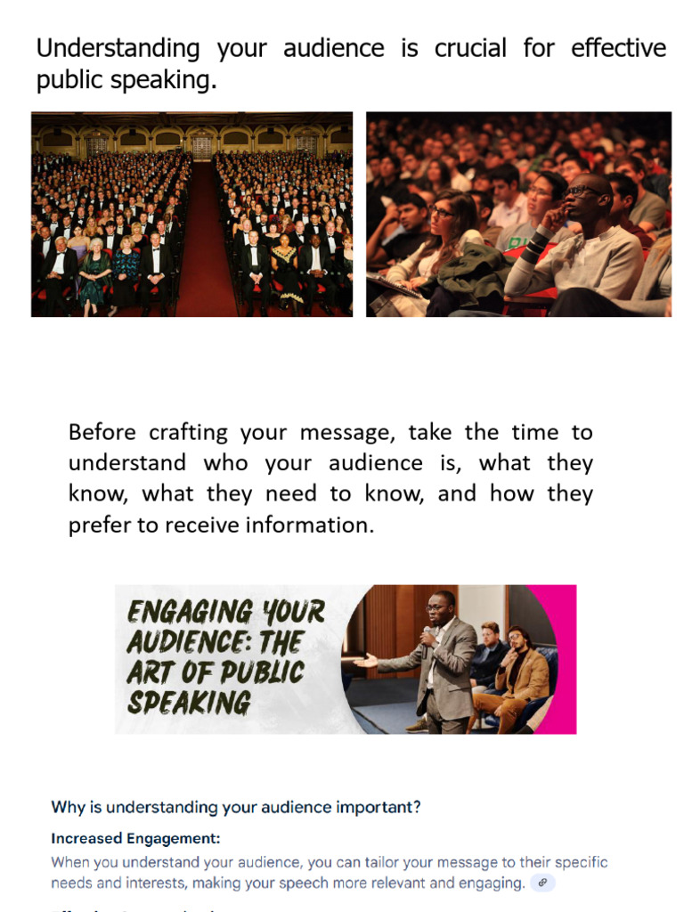 Audience Analysis in Public Speaking | PDF