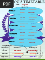 Timetable - Grade 8 | PDF