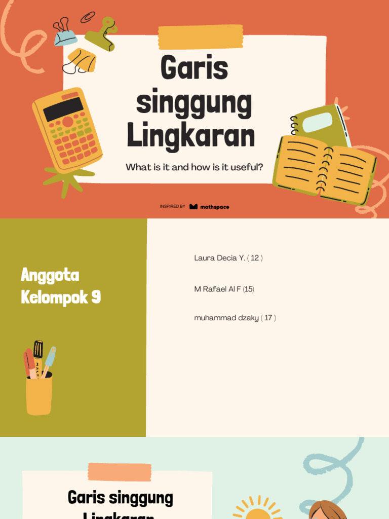 Scientific Notation Education Presentation in Red Cream Orange ...
