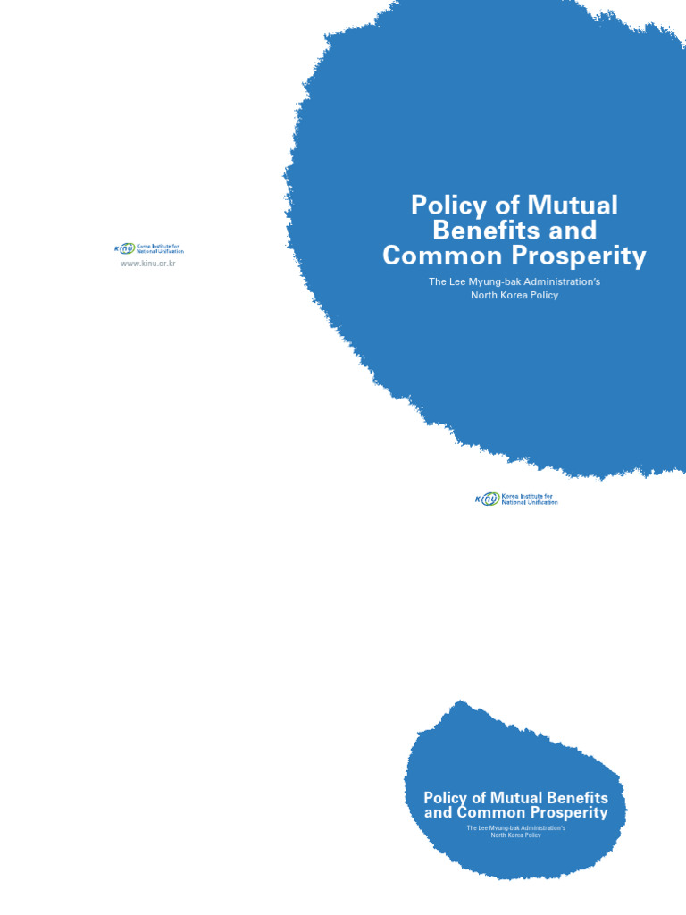 Booklet - Policy of Mutual Benefits and Common Prosperity | PDF | North ...