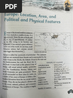 Physical Features of Europe for 6th Grade | PDF | Europe ...