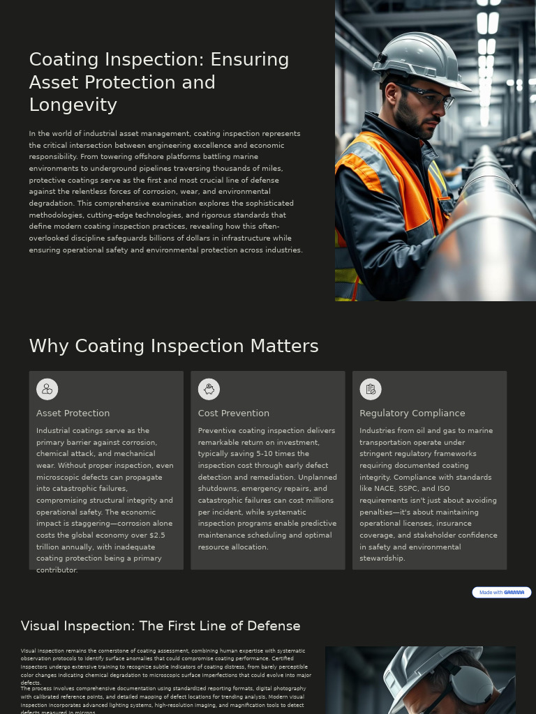 Coating Inspection for Asset Integrity | PDF | Calibration ...