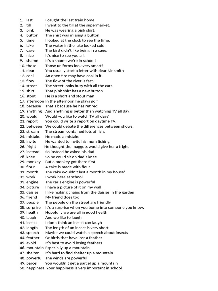 Blackwell 100-Word Spelling Test | PDF
