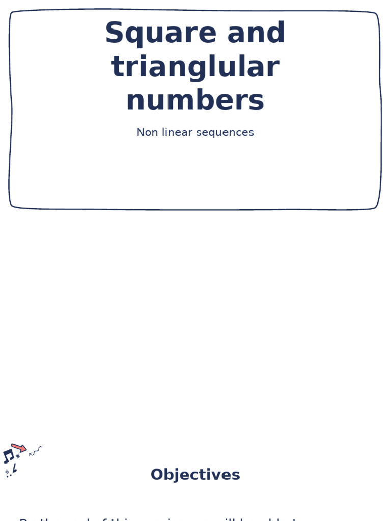 Square and Triangular Numbers Patterns | PDF