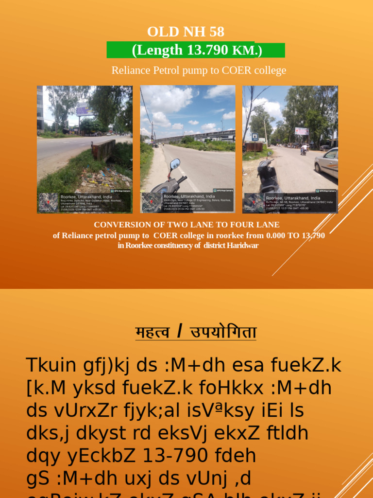 NH 58 Four-Lane Conversion Project | PDF | Car | Land Vehicles