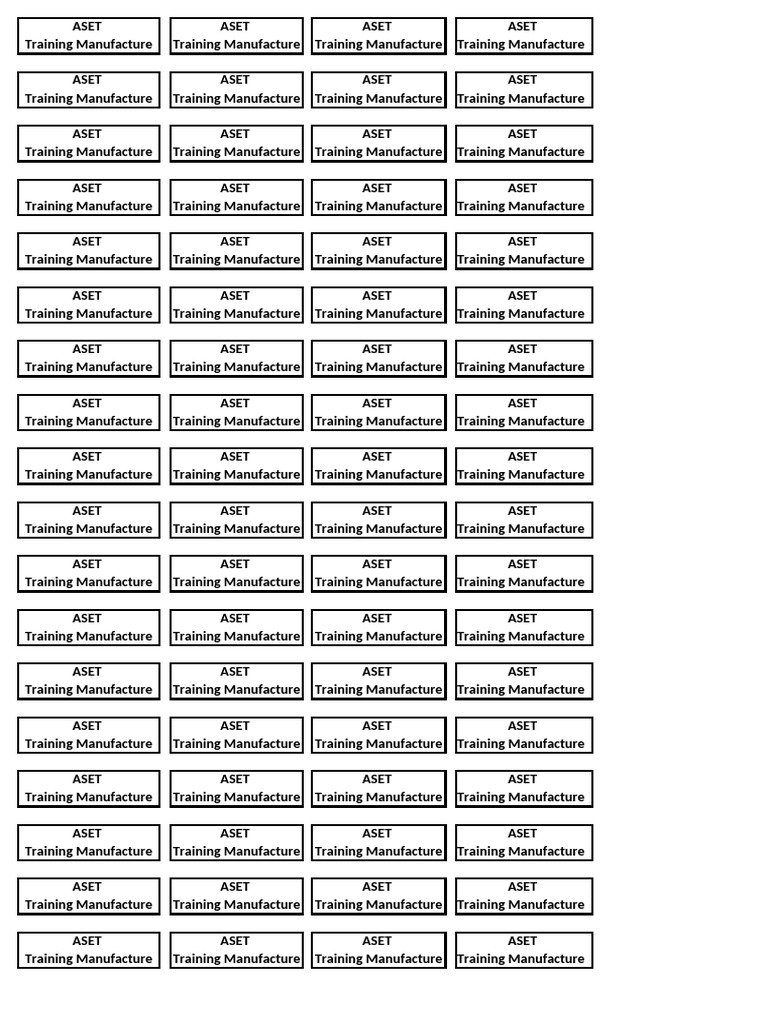 Aset Training | PDF