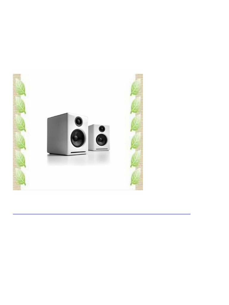 1021 Audioengine A2 60W Active Desktop Speaker Integrated DAC Analogue ...