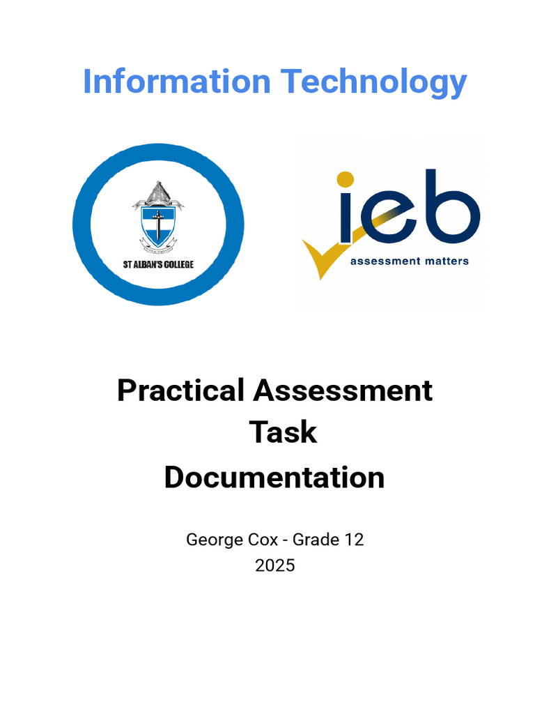 IEB IT PAT Phase 2 2025 | PDF | Microsoft Access | Databases