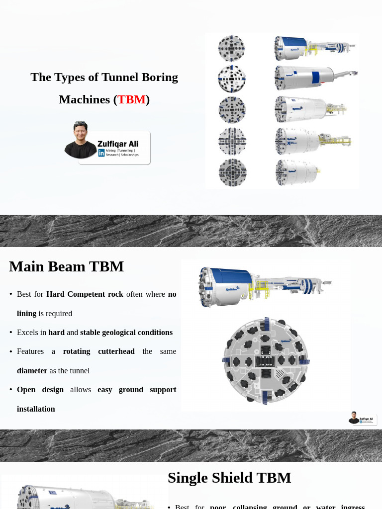 Types of Tunnel Boring Machines Explained | PDF