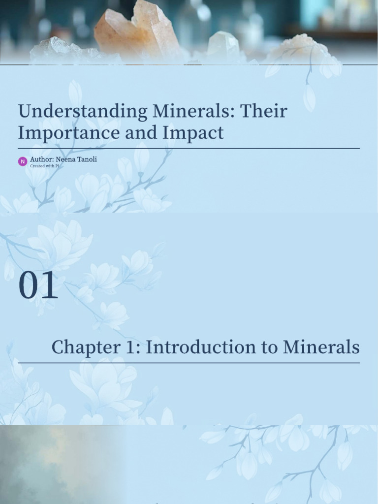 Chapter 1 Introduction To Minerals and Mineralogy | PDF | Minerals ...