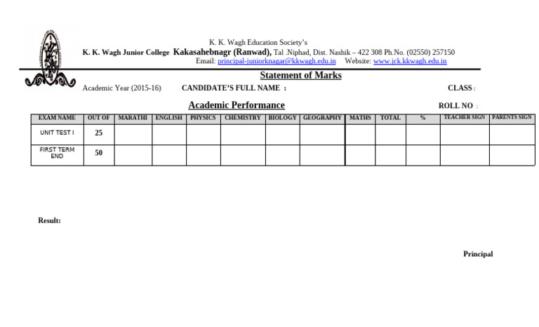 Academic Performance | PDF